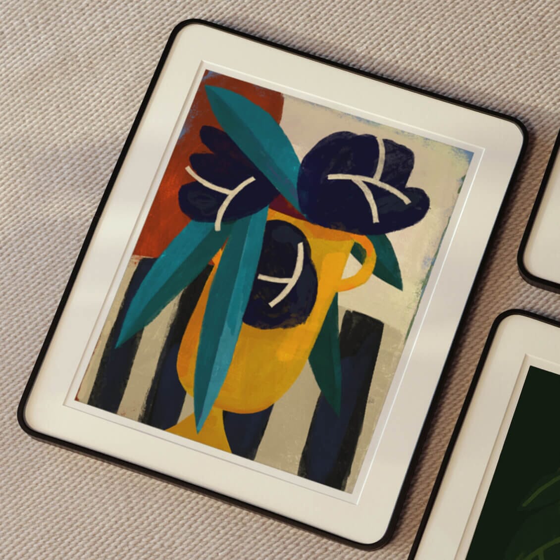 Rounded Corner Frame | Sleek Aluminum Art Frame by Fable Home | Fable Home